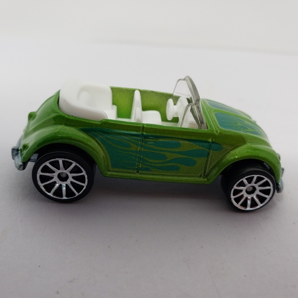 Toys | Hot Wheels Beetle Bug Convertible Green Diecast Diecast Car ...